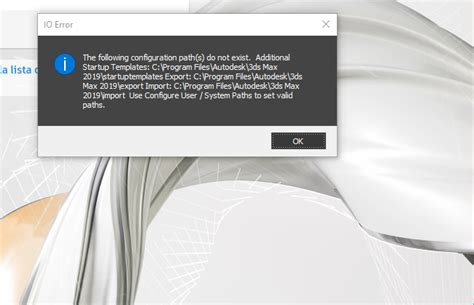Error The Following Configuration Paths Do Not Exist Autodesk Community
