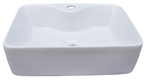 Pl007 Lavabo Florencia Rectangular Blanco Azulemex