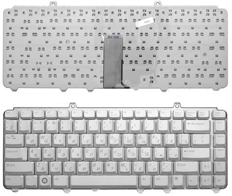 Клавиатура подходит к ноутбукам: Dell Inspiron 1318, 1420, 1520, 1521 ...