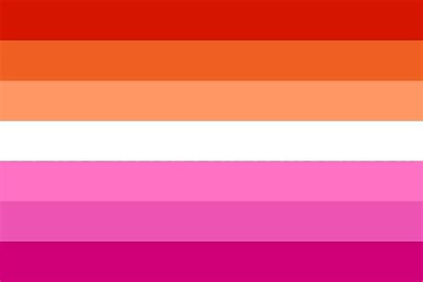 Vibrant Lesbian Flag Color Scheme