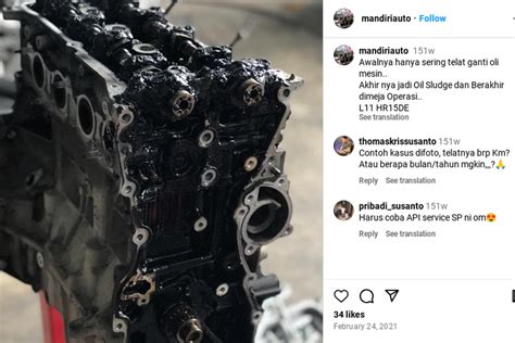 Foto Ganti Oli Mesin Jangan Tunggu Sampai Berkerak