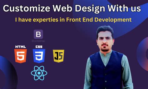 Be Your Front End Web Developer Using Htmlcss Js And React By As2212