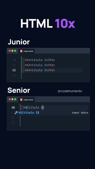 Html 10x Mais Rápido Ep2 Coding Youtube