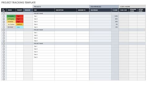 Project Status Tracking Template Excel Templates