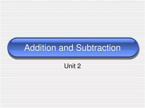 PPT Addition And Subtraction PowerPoint Presentation Free Download ID 1370321