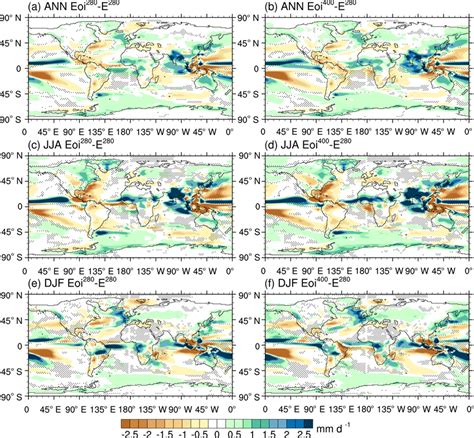 Mean Annual And Seasonal Pliocene Precipitation Anomalies A Annual
