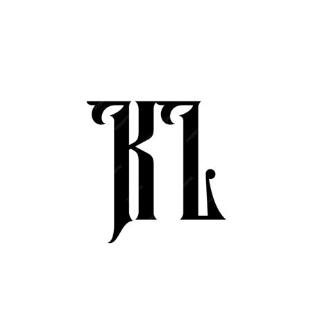 Premium Vector Kl Monogram Logo Design Letter Text Name Symbol