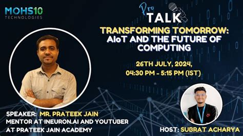 mohs10 technologies on linkedin protalk ep06 transforming tomorrow