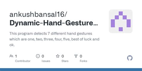 GitHub Ankushbansal Dynamic Hand Gesture Recognition This Program Detects Different Hand