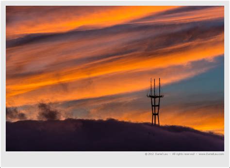 San Franciscos Sutro Tower At Sunset Daniel Leu Photography