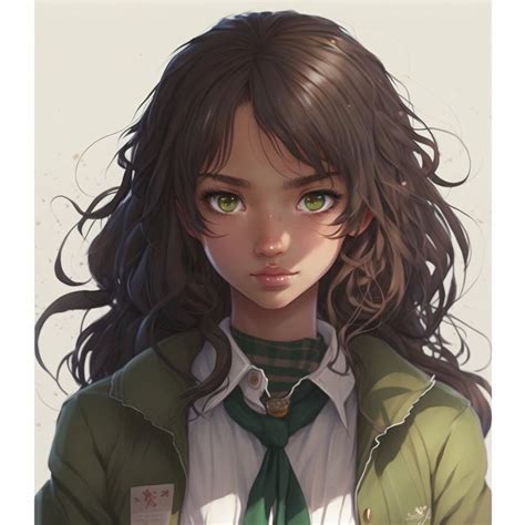 Mixed Race Anime Girl Digital File Anime Girl Design Anime Art Anime