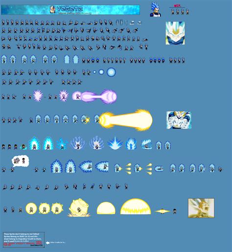 Beyond Blue Vegeta Lswr Sprite Sheet Reupload By Ssjstorm18 On Deviantart