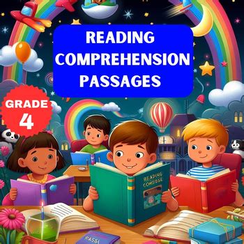 Reading Comprehension Passages Grade 4 Reading Activities Classroom