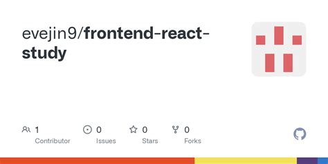 GitHub Evejin9 Frontend React Study