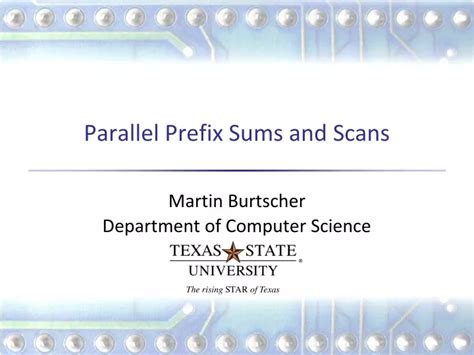 Ppt Parallel Prefix Sum Techniques Overview Powerpoint Presentation