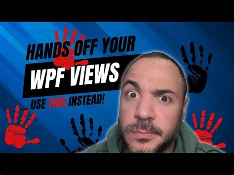 Nick Cosentino On Linkedin Stop Modifying Wpf Controls Directly View Model Refactoring For
