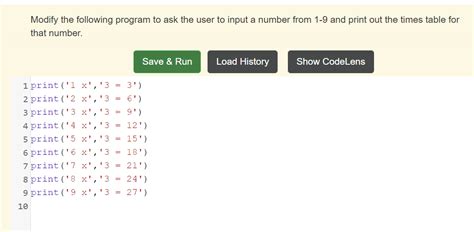 solved modify the following program to ask the user to input