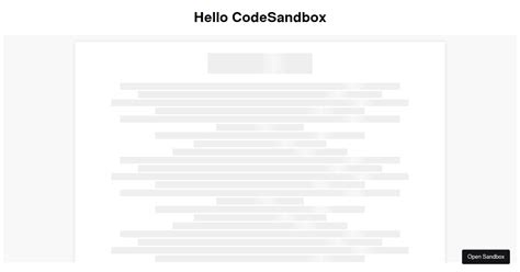 react view pdf examples codesandbox