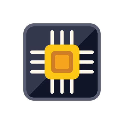 Cpu Chipset Microprocessor Showing Computing Power 52623594 Vector Art