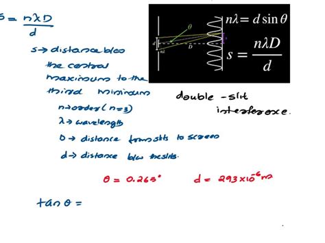 Solved Suppose A Double Slit Interference Pattern Has Its Third