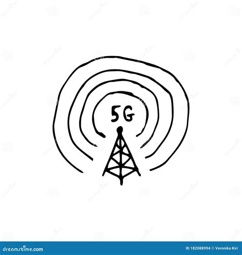 Smartphone Emits Radio Waves Sound Wave Emitting Waves Concept Icon Black Color Vector