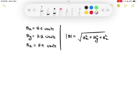 Solved Vector B Has X Y And Z Components Of 8 6 3 3 And 8 9 Units Respectively Calculate