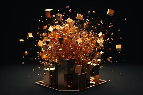 premium photo d render of data particles