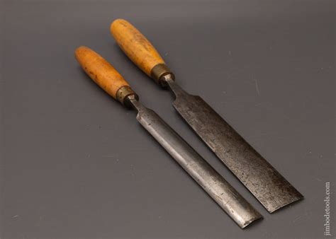 Pair Boxwood Pattern Makers Pairing Gouges Sorby 112145 Jim Bode Tools