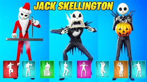 Jack Skellington Skin Showcase With Best Fornite Dances Jacks Scary