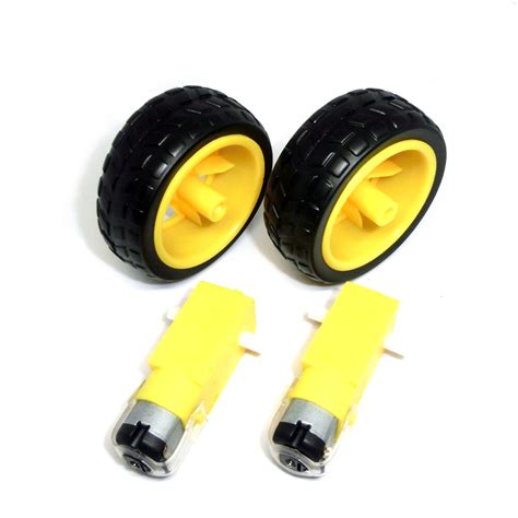 4pcs Lot 2pcs Tt Motor 2pcs 65mm Wheel Dc3v 6v M Grandado