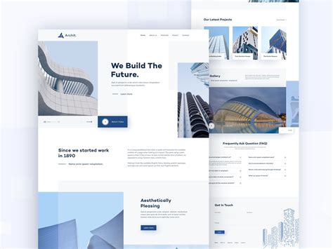 Architecture Website Business Web Design Web Development Design Landing Page