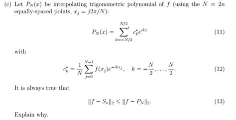 S N X Sigma N K N C K E Ikx 6 Let P N X Chegg Com
