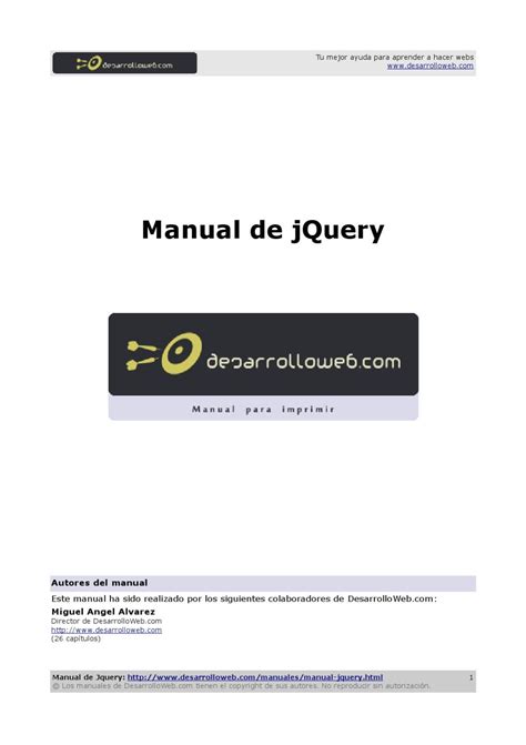 Manual De Jquery By Matias Argañaraz Issuu