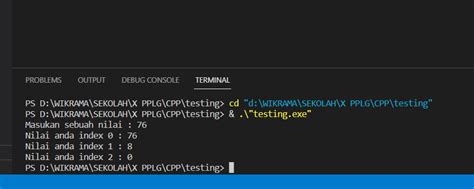 C Input Nilai Ke Dalam Array