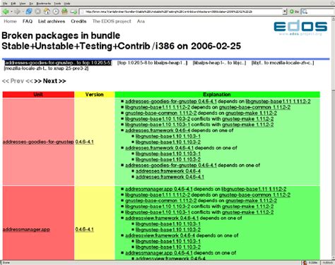 Checking Status Of Debian Archives Most Broken Packages Owe Their