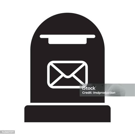 포스트 박스 또는 레터 박스 아이콘입니다 사서함 벡터 일러스트 레이 션 금속에 대한 스톡 벡터 아트 및 기타 이미지 금속 단일 이미지 디자인 Istock