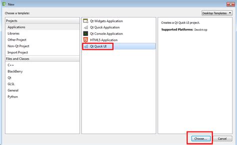 Creating Your First Qt Quick Project