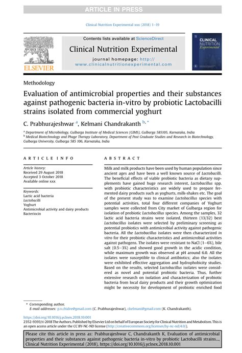 Pdf Evaluation Of Antimicrobial Properties And Their Substances Against Pathogenic Bacteria