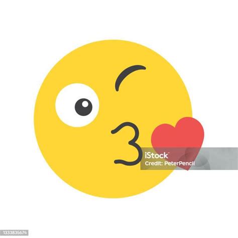 모아 키스 남성 스마일 이모티콘 아이콘 이모티콘 미소 감정 재미있는 만화 소셜 미디어 벡터 일루우스타네이션 0명에 대한 스톡