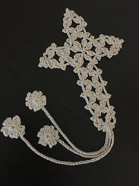 Crocheted Cross Bookmark Pattern How To Crochet A Cross Bookmark
