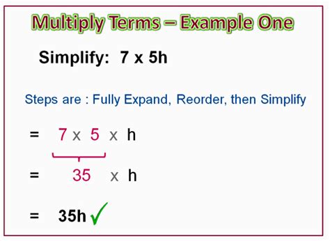 Multiplying Basic Algebra Terms Passys World Of Mathematics Multiplying Basic Algebra Terms Passys World Of Mathematics