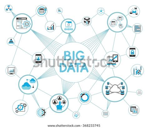 Big Data Network Concept Big Data Stock Vector Royalty Free 368233745 Shutterstock