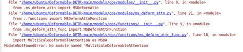 No Module Named Multiscaledeformableattention · Issue 22