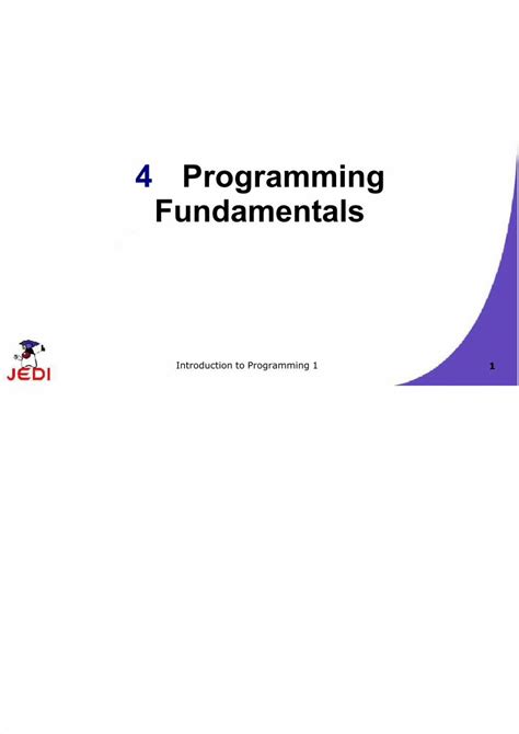 Pdf Jedi Slides Intro1 Chapter04 Programming Fundamentals Dokumentips