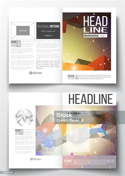 브로셔 잡지 전단지 소책자를 위한 비즈니스 템플릿 집합입니다 분자로 된 0명에 대한 스톡 벡터 아트 및 기타 이미지 0명 개념 개념과 주제 Istock