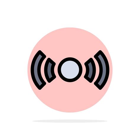 Basic Essential Signal Ui Ux Abstract Circle Background Flat Color Icon