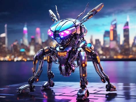 Premium Ai Image A Beautiful Illustration Weird Core Bug Robot