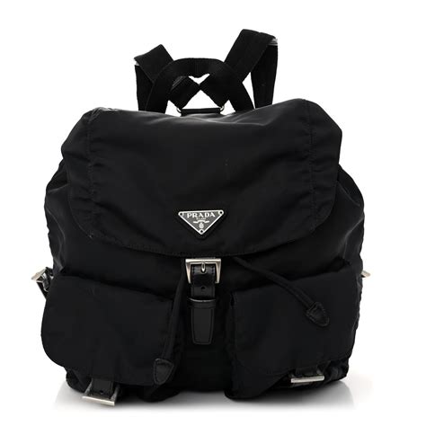 Prada Nylon Vela Medium Backpack Black 1411927 Fashionphile
