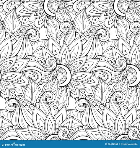 Seamless Monochrome Graphic Symmetrical Tile Texture Continuous Tileable Vector Luxury Swatch