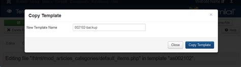 Joomla Template Editor AS Blog